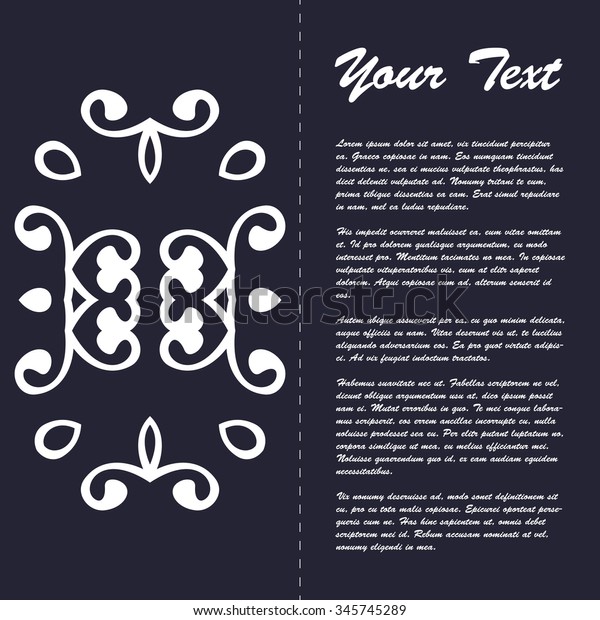Vintage Style Brochure Template Design Modern Stock Vector (Royalty Free) 345745289 | Shutterstock