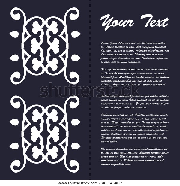 Vintage Style Brochure Template Design Modern Stock Vector (Royalty Free) 345745409 | Shutterstock