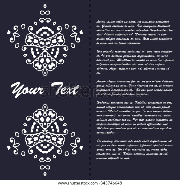 Vintage Style Brochure Template Design Modern Stock Vector (Royalty Free) 345746648 | Shutterstock