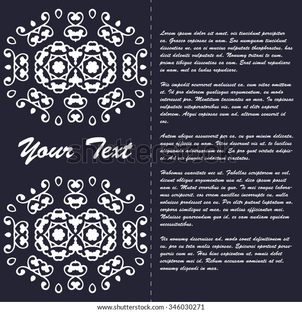 Vintage Style Brochure Template Design Modern Stock Vector (Royalty Free) 346030271 | Shutterstock