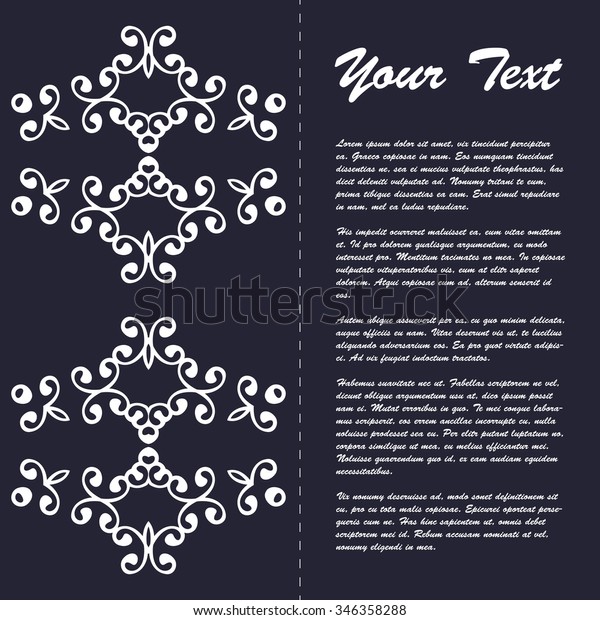 Vintage Style Brochure Template Design Modern Stock Vector (Royalty Free) 346358288 | Shutterstock