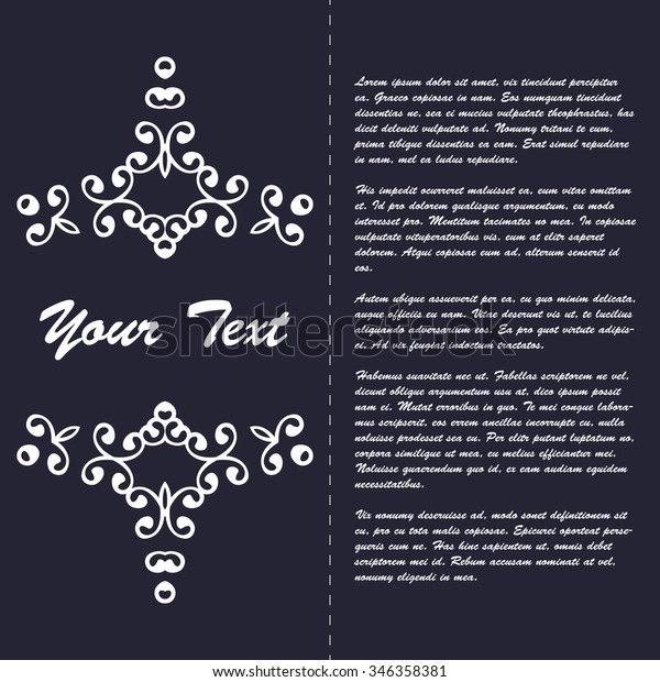 Vintage Style Brochure Template Design Modern Stock Vector (Royalty Free) 346358381 | Shutterstock