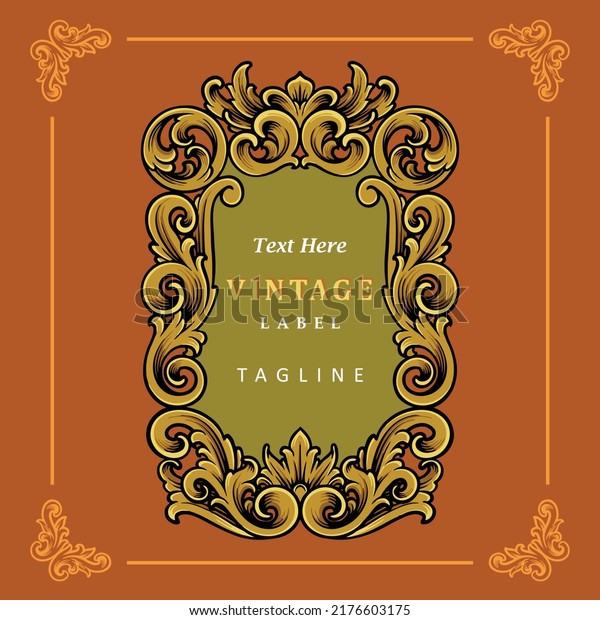 Vintage Style Packaging Label Design Stock Vector (Royalty Free ...
