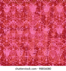 Vintage Textured Floral Background Stock Vector (Royalty Free) 98856080 ...