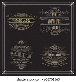 Vintage Typographic Label Premium Vector Stock Vector (Royalty Free ...