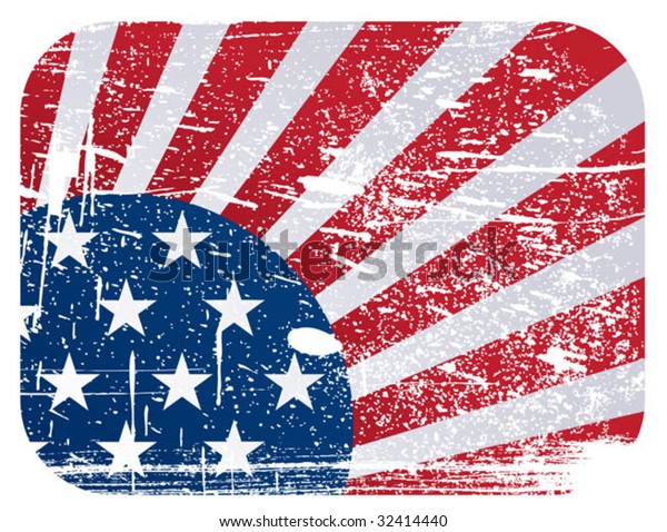 Vintage Usa Background Stock Vector (Royalty Free) 32414440