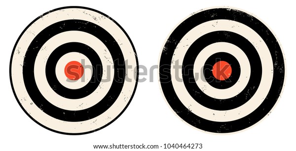 Vintage Vector Set Icons Targets Retro Stock Vector (Royalty Free ...