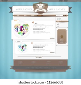 505,385 Vintage website template Images, Stock Photos & Vectors ...