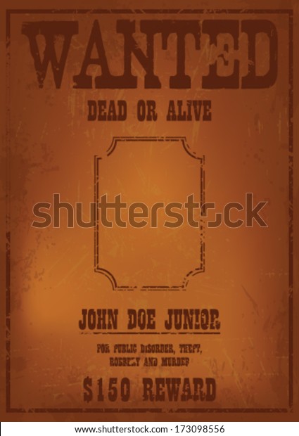 Vintage Western Poster Stock Vector (Royalty Free) 173098556 | Shutterstock