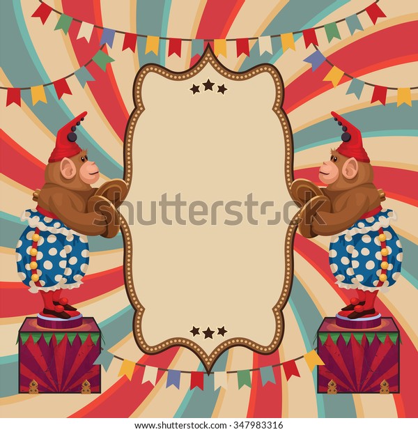Vintage Windup Toy Monkey Timpani Red Stock Vector (Royalty Free ...