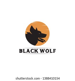 Vintage Wolf Logo Design Vector Template Stock Vector (Royalty Free ...