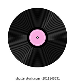 Vinyl Plate Disc Vector Illustration Isolated Stock Vector (Royalty ...