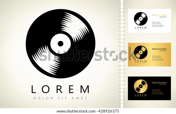 Vinyl Record Logo Stock Vector (Royalty Free) 428926375 | Shutterstock