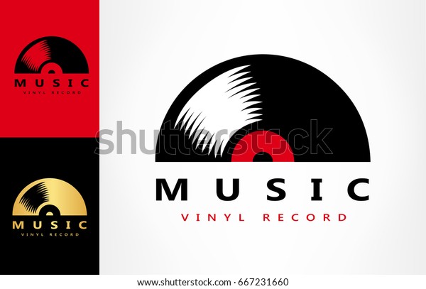 Vinyl Record Logo Stock Vector (Royalty Free) 667231660 | Shutterstock