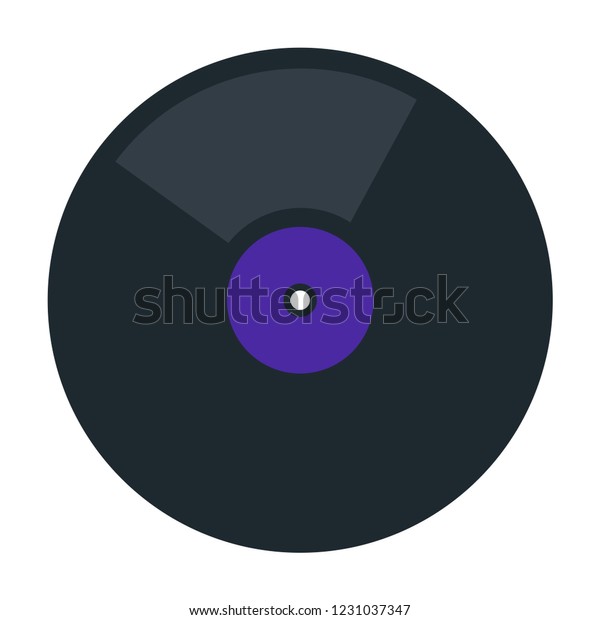 Vinyl Record Purple Label Vector Icon Stock Vector (Royalty Free ...
