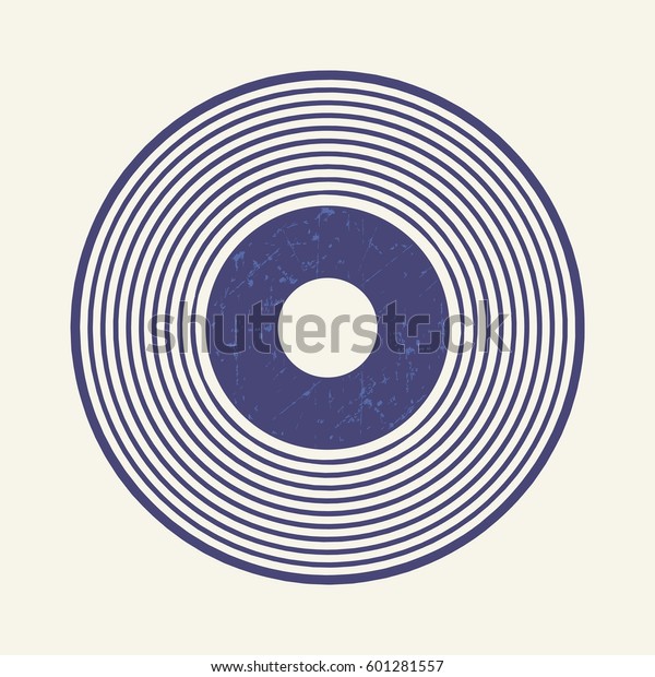 Vinyl Record Style Lp Record Symbol Stock Vector (Royalty Free ...