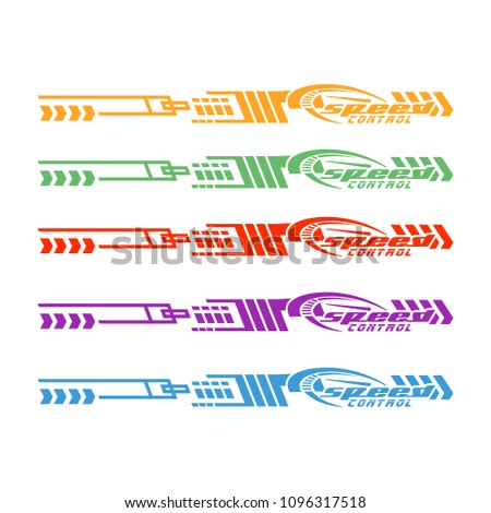 Vinyls Decals Car Modif Motorcycle Racing Stock Vector (Royalty Free ...