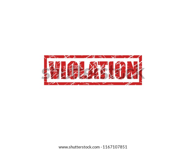 Violation Red Stamp Stock Vector (Royalty Free) 1167107851