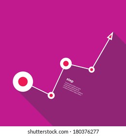 Violet Business Graph Chart Background Vector Stock Vector (Royalty ...