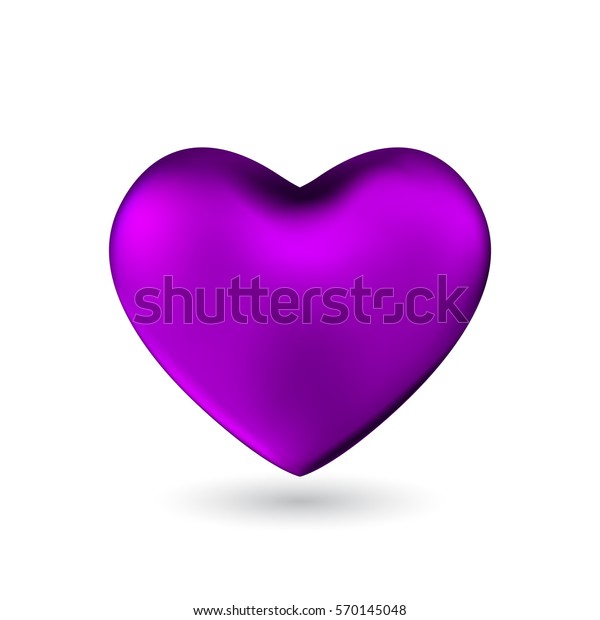 Vector de stock (libre de regalías) sobre Corazón violeta aislado en ...