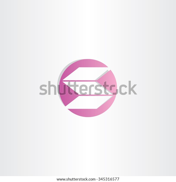 Violet Letter S Logo Circle Vector Stock Vector (Royalty Free ...