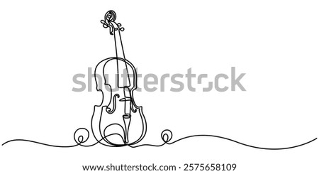 Violin Line Drawing | Free download on ClipArtMag