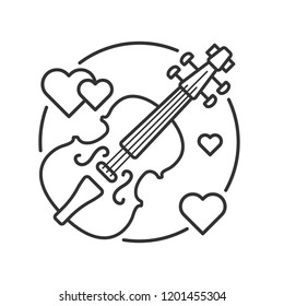 Violin Hearts Stock Vector (Royalty Free) 1201455304 | Shutterstock