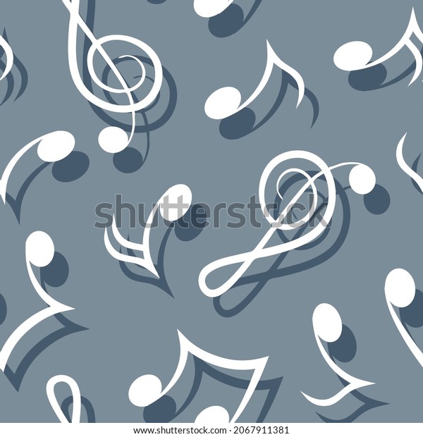Violin Key Musical Notes Sign Monochrome Stock Vector (Royalty Free ...