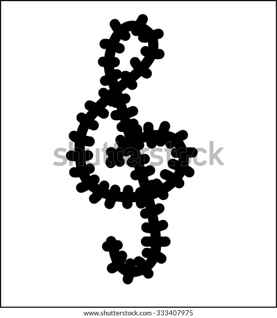 Violin Key Sign Vector Music Symbol Stock Vector (Royalty Free ...