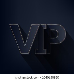Vip Abstract Background Dark Letters Shadow Stock Vector (Royalty Free ...