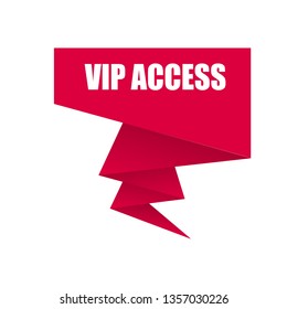 Vip Access Red Banner Stock Vector (Royalty Free) 1357030226 | Shutterstock