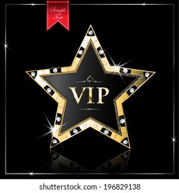 Vip Background Gold Stock Vector (Royalty Free) 196829138 | Shutterstock