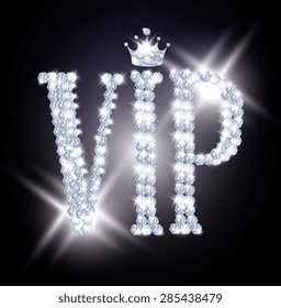 Vip Design Over Black Background Vector Stock Vector (Royalty Free ...