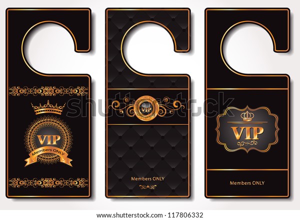 Vip Door Tags Stock Vector (Royalty Free) 117806332 | Shutterstock