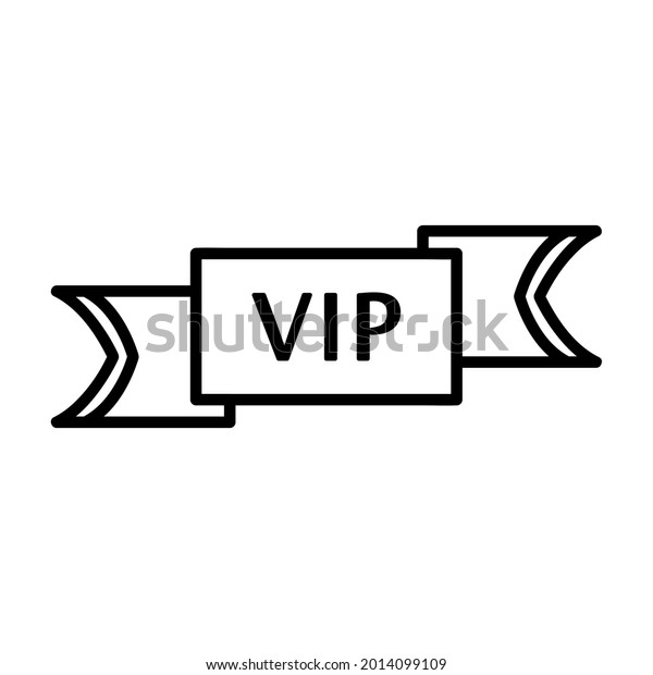 Vip Flat Icon Exclusive Pictogram Web Stock Vector (Royalty Free ...