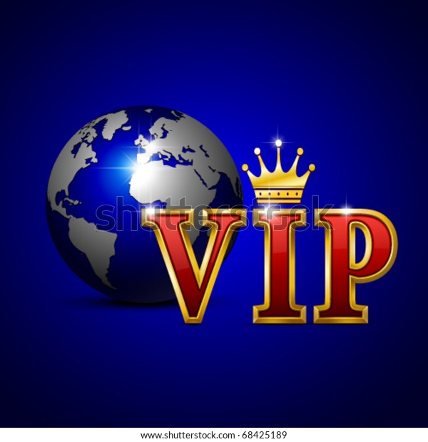 Vip Gold Letters Vector Illustration Stock Vector (Royalty Free ...
