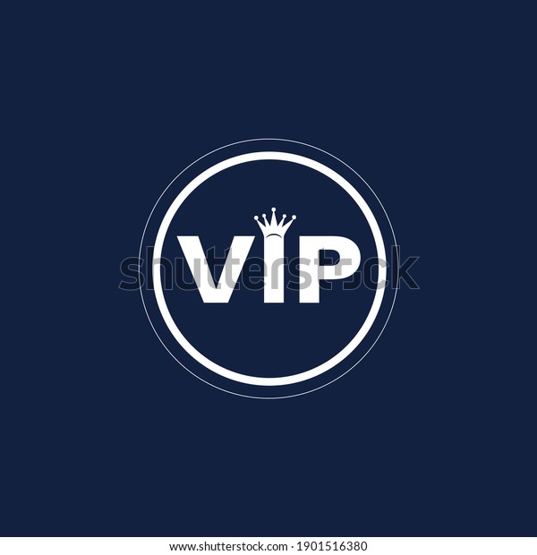 Vip Logo Crown Black Background Vector Stock Vector (Royalty Free ...