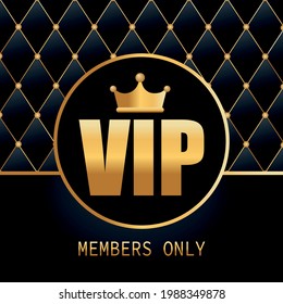 Vip Members Only Design Template Vector Stock Vector (Royalty Free ...
