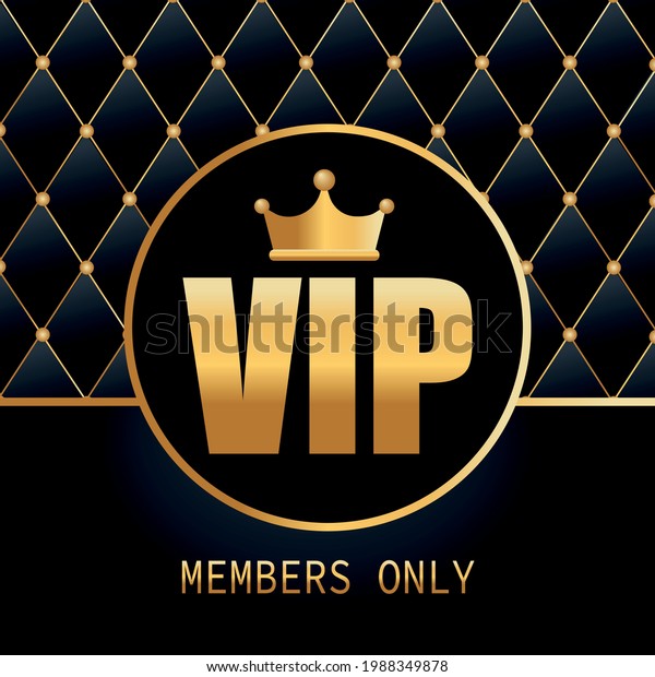 Vip Members Only Design Template Vector Stock Vector (Royalty Free ...