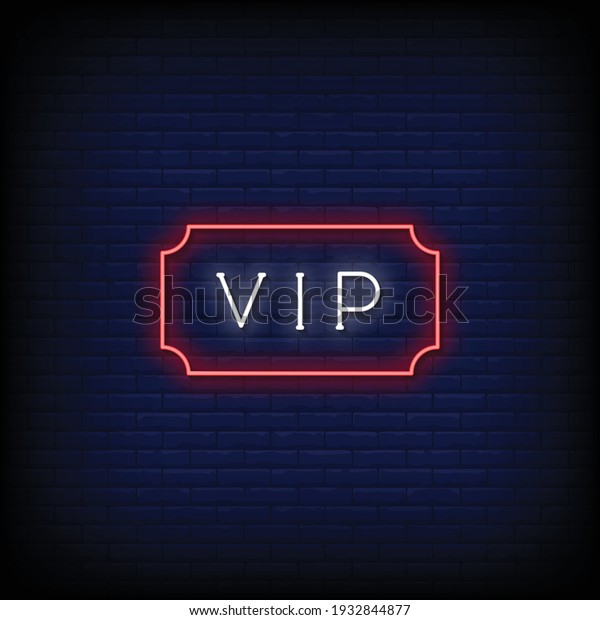 Vip Neon Signs Style Text Vector: เวกเตอร์สต็อก (ปลอดค่าลิขสิทธิ์ ...