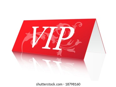 Vip Reservation Sign Stock Vector (Royalty Free) 18798160