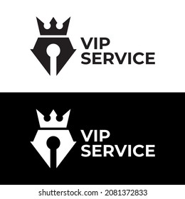 Vip Service Logo Template Design Vector Stock Vector (Royalty Free ...