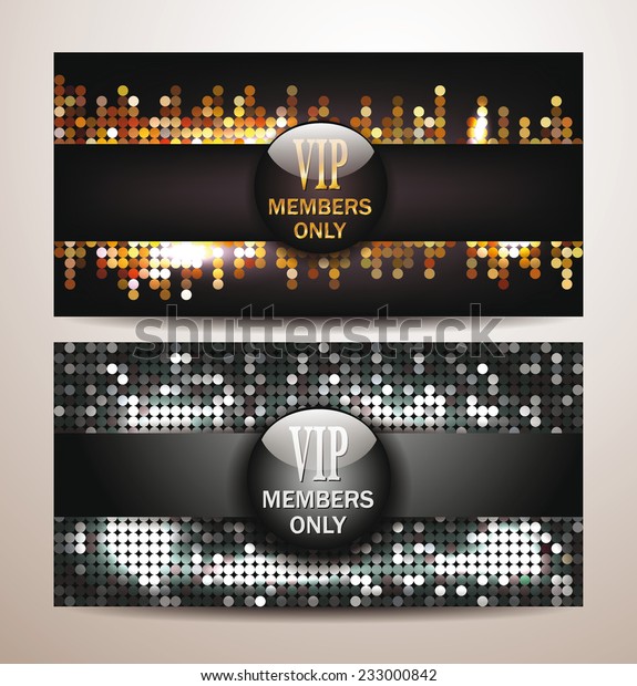 Vip Shiny Cards Disco Background Stock Vector (Royalty Free) 233000842 ...