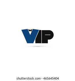 Vip Sign Blue Tuxedo Bow Tie Stock Vector (Royalty Free) 465645404 ...