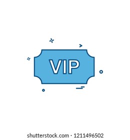 Vip Ticket Icon Design Vector Stock Vector (Royalty Free) 1211496502 ...
