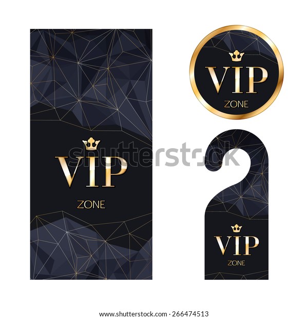 Vip Zone Members Premium Invitation Card Stock Vector (Royalty Free ...