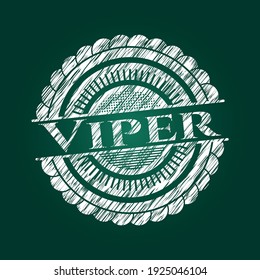 Viper Written On Chalkboard Vector Illustration Stock Vector (Royalty ...