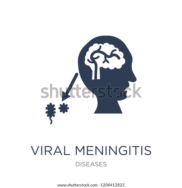 Viral Meningitis Icon Trendy Flat Vector Stock Vector (Royalty Free ...