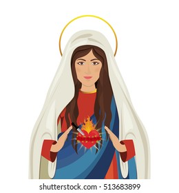 Virgin Mary Design Stock Vector (Royalty Free) 513683899 | Shutterstock