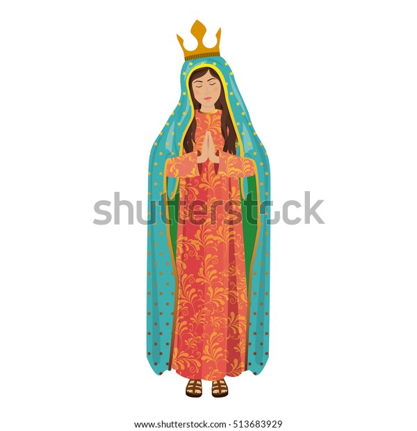 Virgin Mary Design Stock Vector (Royalty Free) 513683929 | Shutterstock